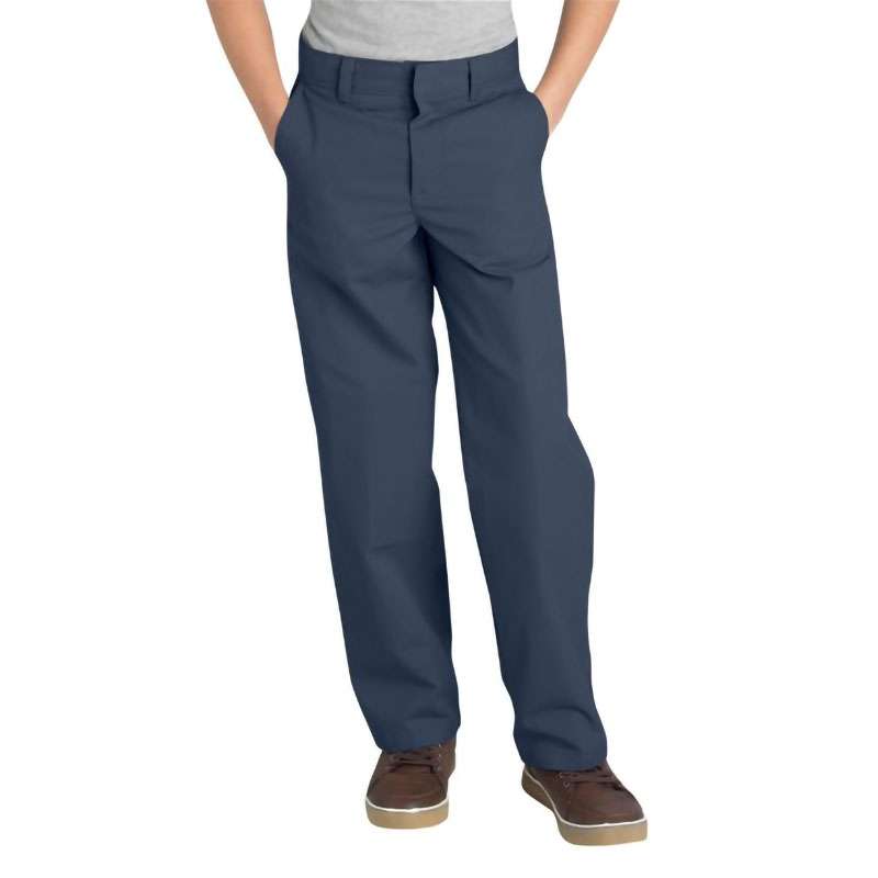 School Uniform Children Twill Flat Front School Pants - Fmitee