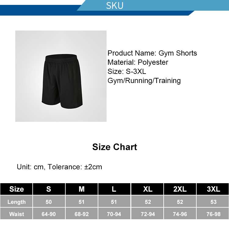 Men's quick dry polyester running training track short pants workout ...